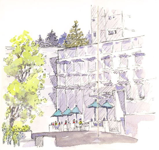Wurster Hall, U.C. Berkeley : Sketching and Sketchbooks